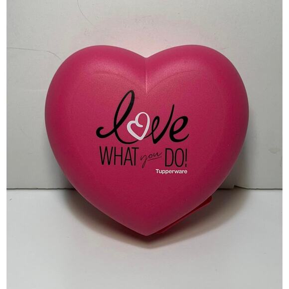 Tupperware | Kitchen | Tupperware Valentines Heart Shaped Keeper Pink ...